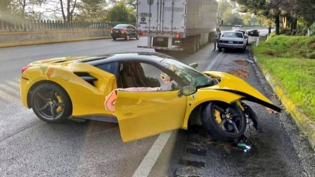 Se registró choque de Ferrari 488 GTB en la autopista México-Cuernavaca ...